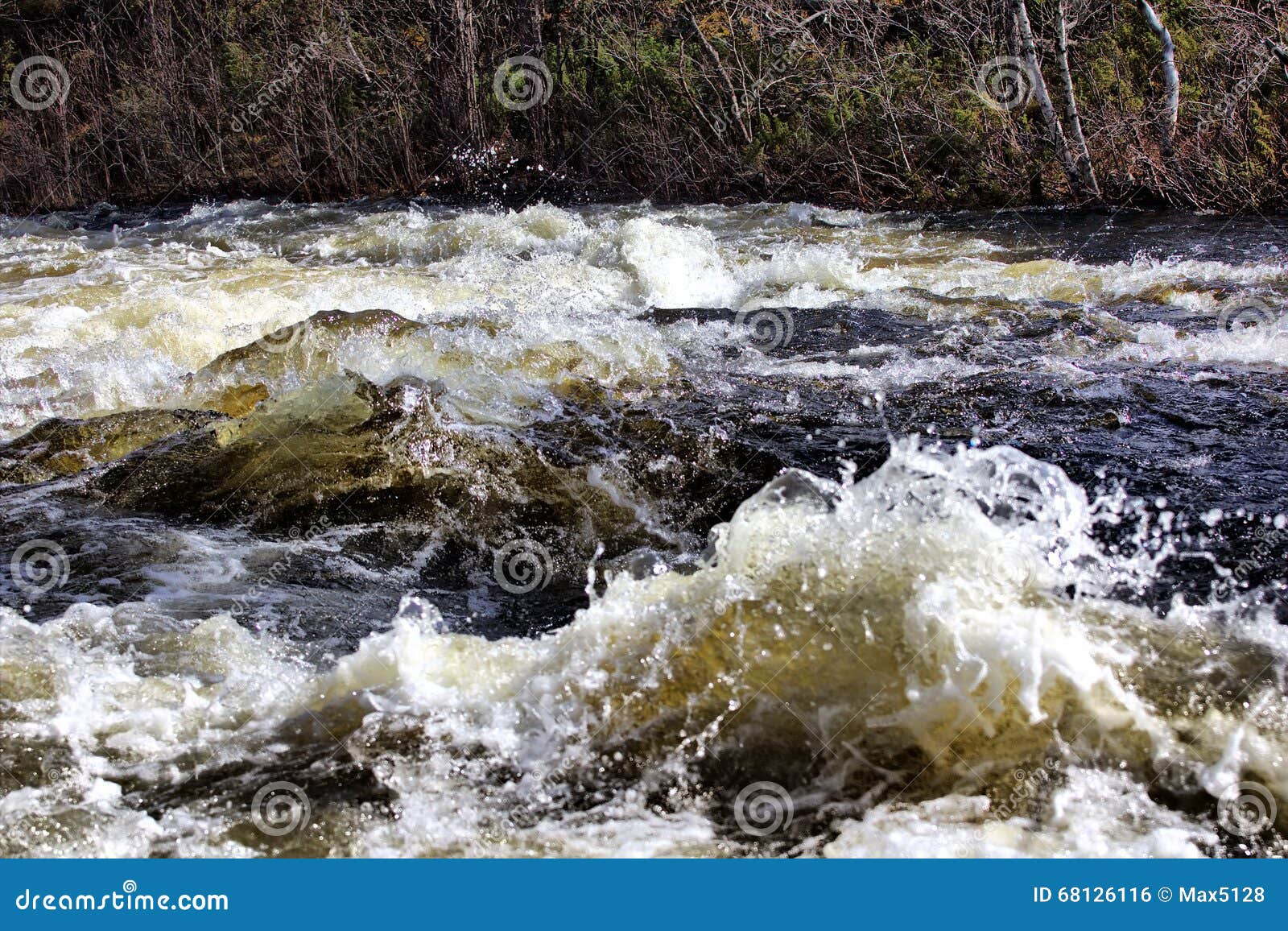 Rapid Waters of River Strong Stock Photo - Image of milky, europe: 68126116