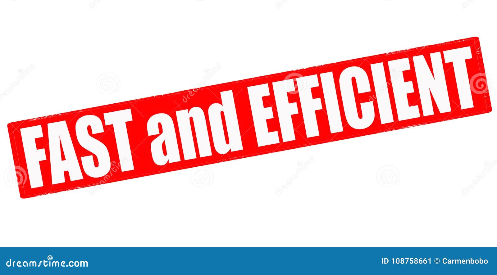 Rapide et efficace illustration stock. Illustration du demande - 108758661