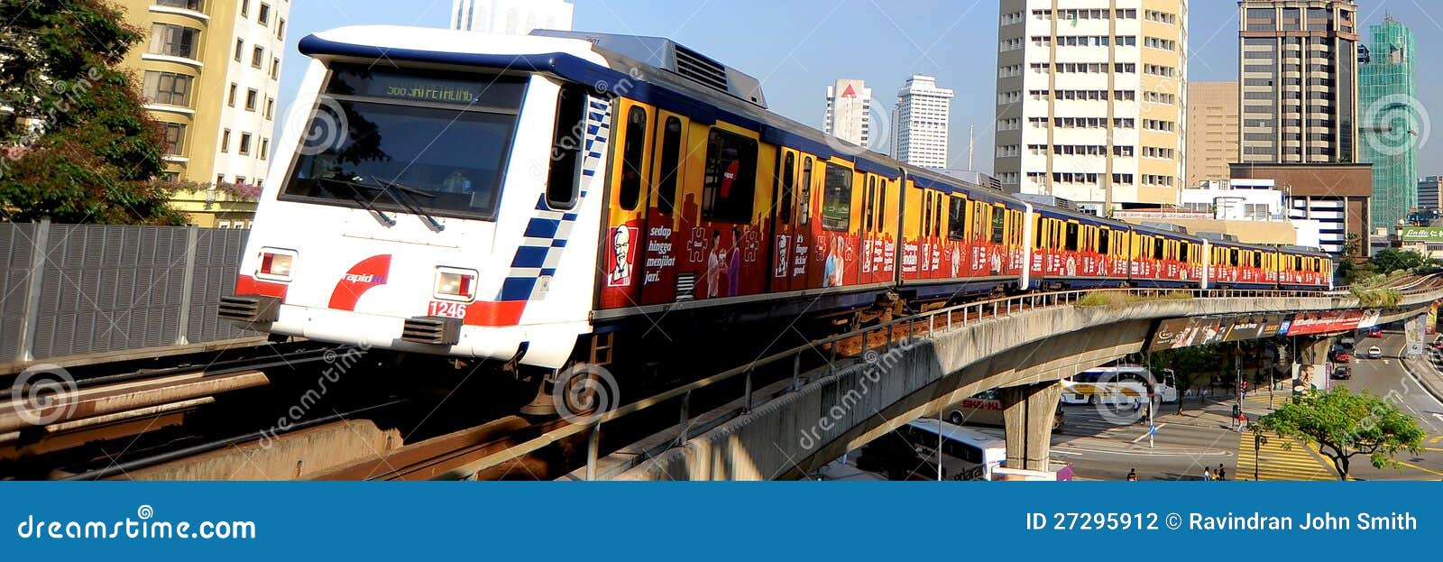RapidKL or Known As LRT ( Light Rail Transit) Editorial Photography ...