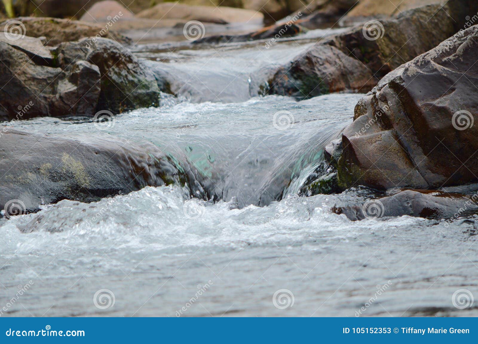 The Rapids Over the Rocks with in the Ocoee River Stock Image - Image ...