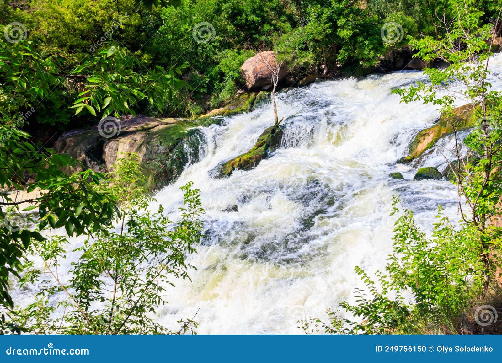 Rapids on the Inhulets River in Kryvyi Rih, Ukraine Stock Photo - Image ...