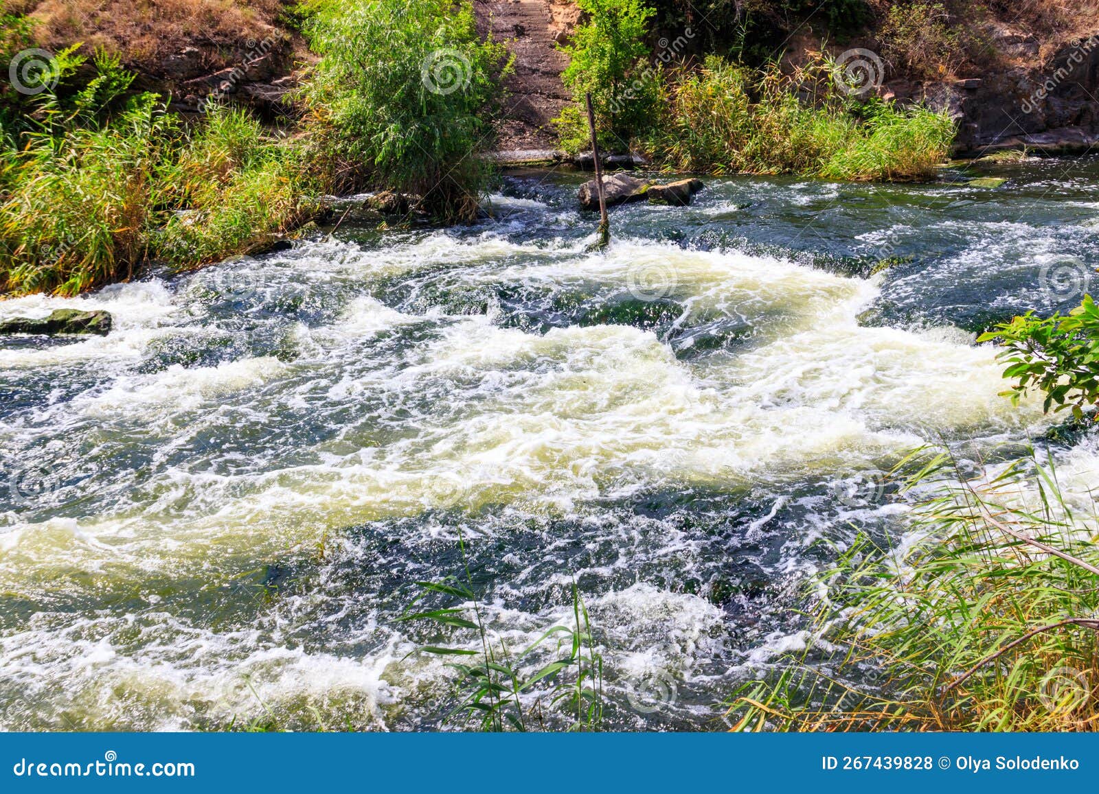 Rapids on the Inhulets River in Kryvyi Rih, Ukraine Stock Photo - Image ...