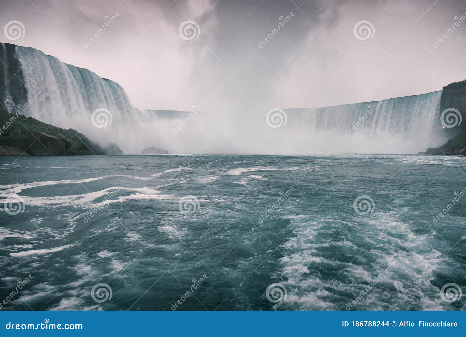 Rapids of the Niagara Falls Stock Photo - Image of falls, horizontal ...