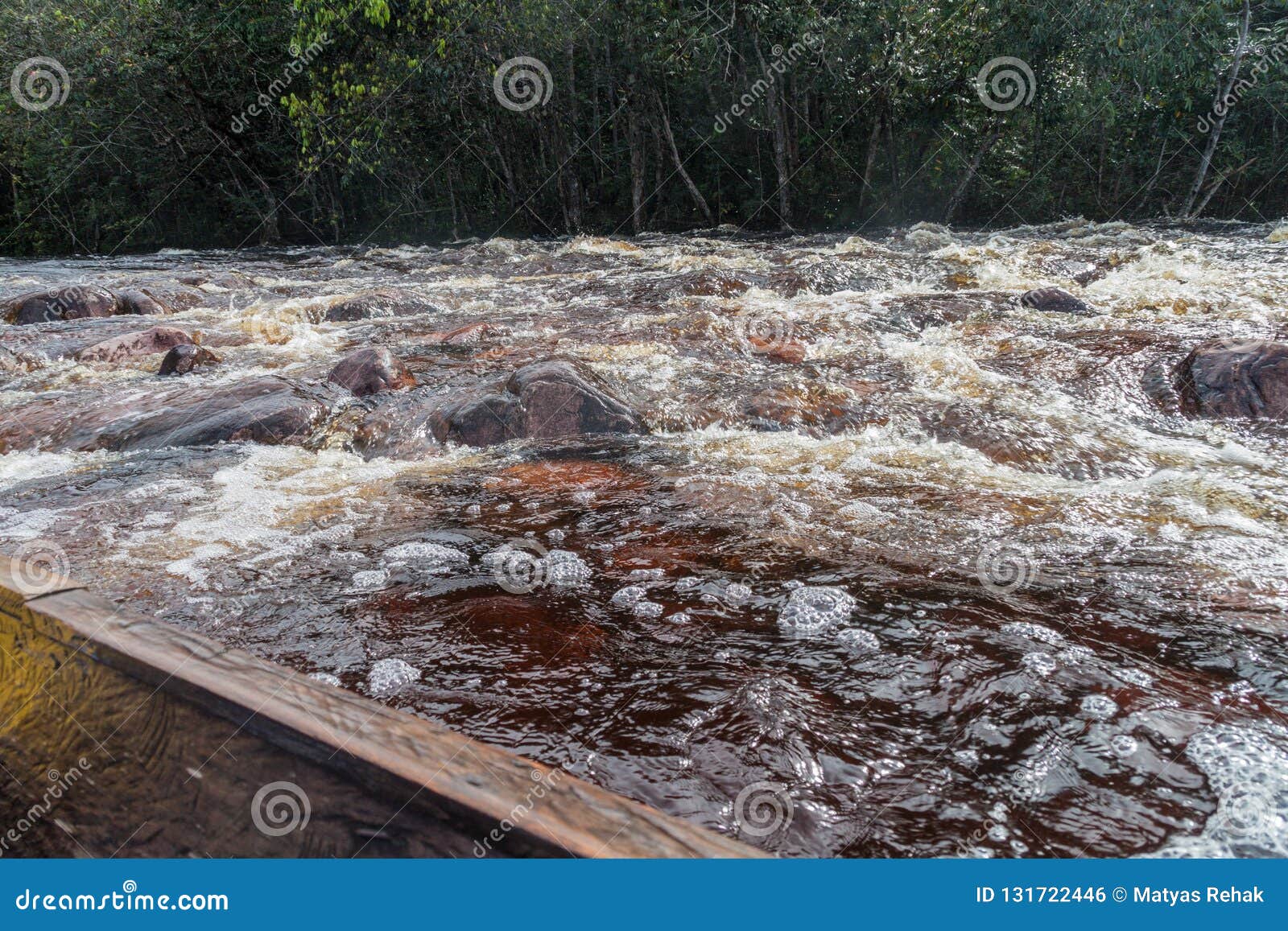 Rapids of a River Churun in National Park Canaima, Venezue Stock Photo ...