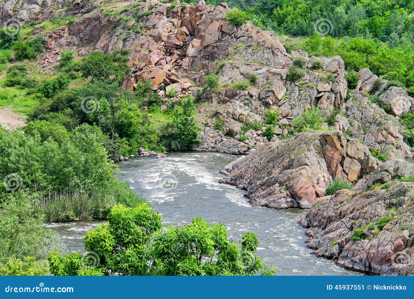 The Rapids on a River in Ukraine Stock Image - Image of flow, flowing ...