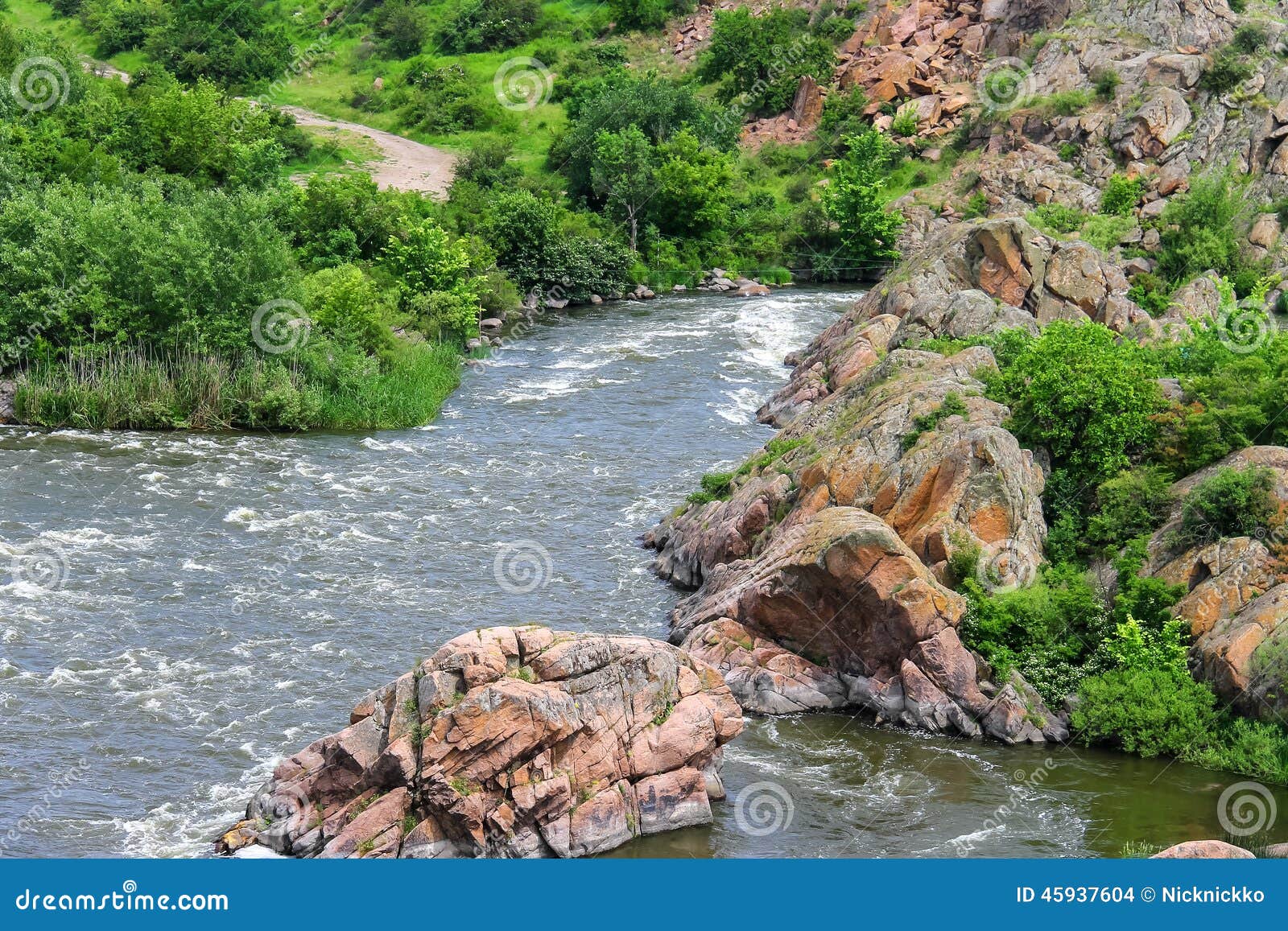 The Rapids on a Small River in Ukraine Stock Photo - Image of nature ...