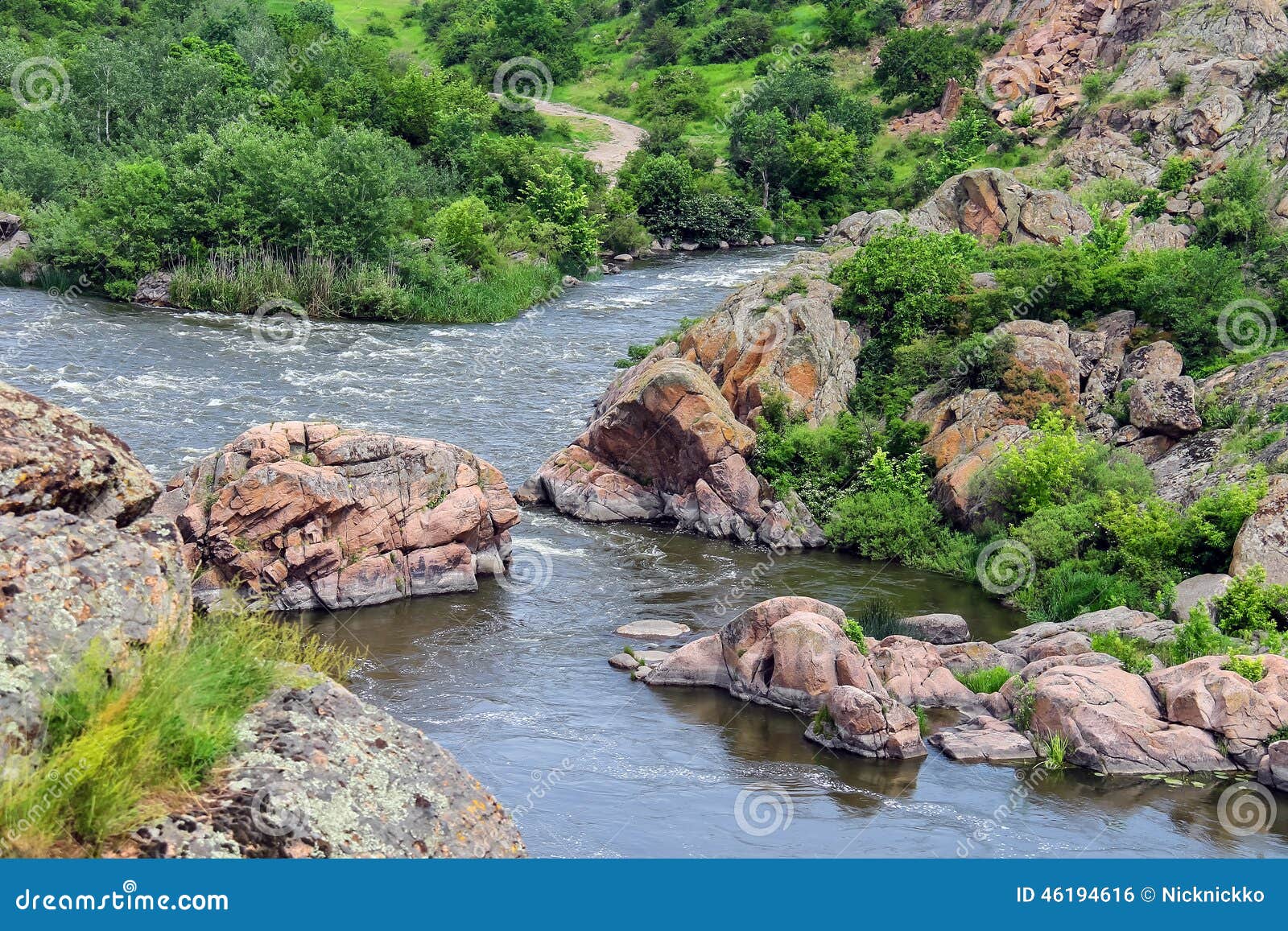 The Rapids on a Small River in Ukraine Stock Photo - Image of cascade ...