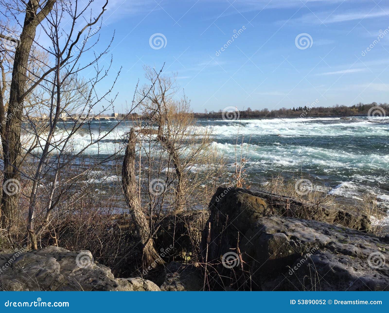 Rapids of the St. Lawrence River Stock Photo - Image of experienced ...