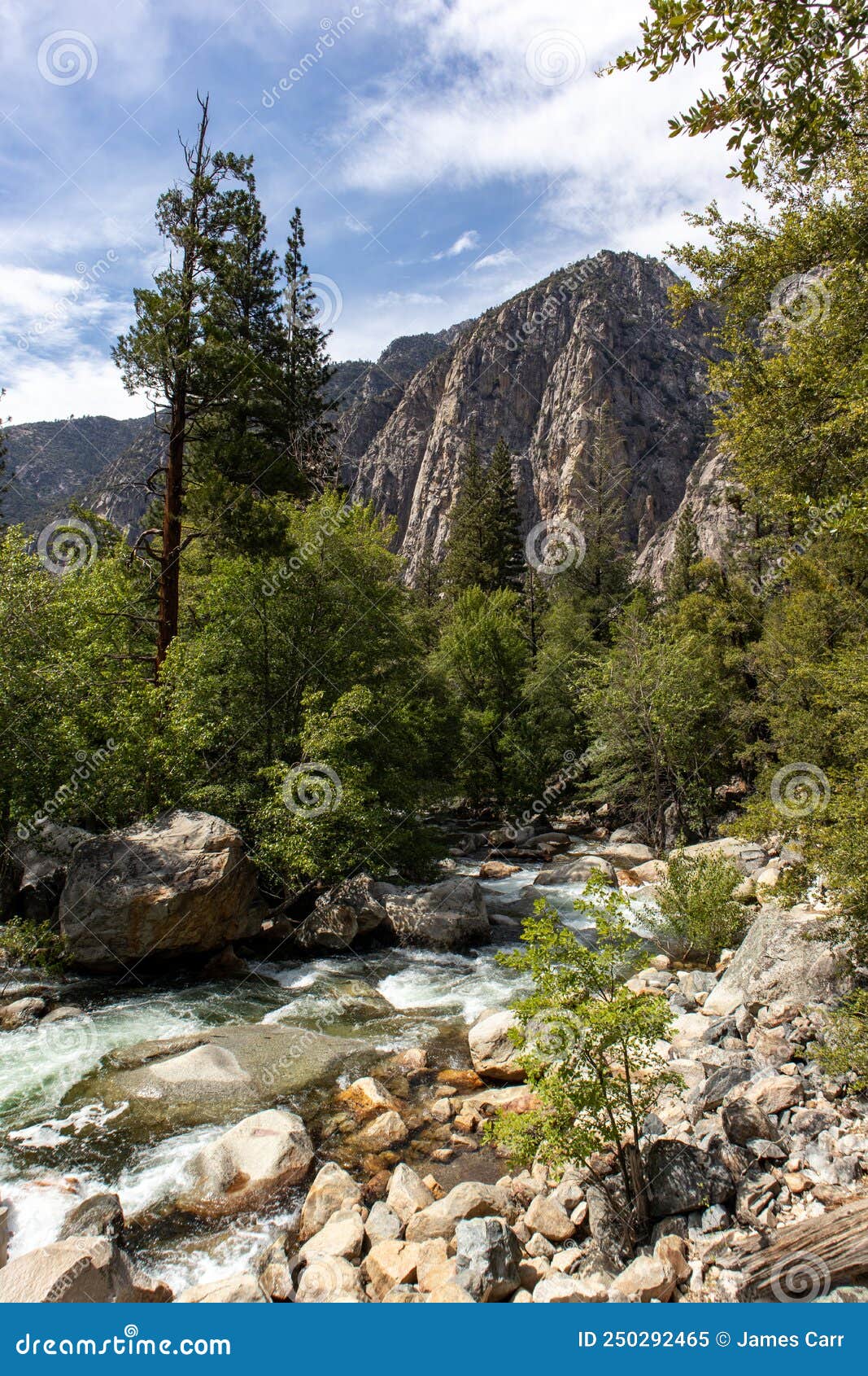 Rapids View - Kings Canyon Park, California Stock Image - Image of ...