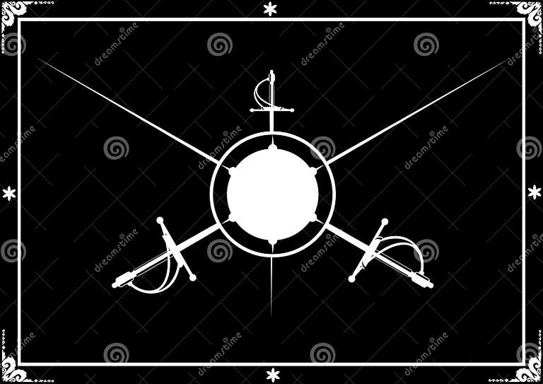 Rapiers stock vector. Illustration of design, fencing - 24348977