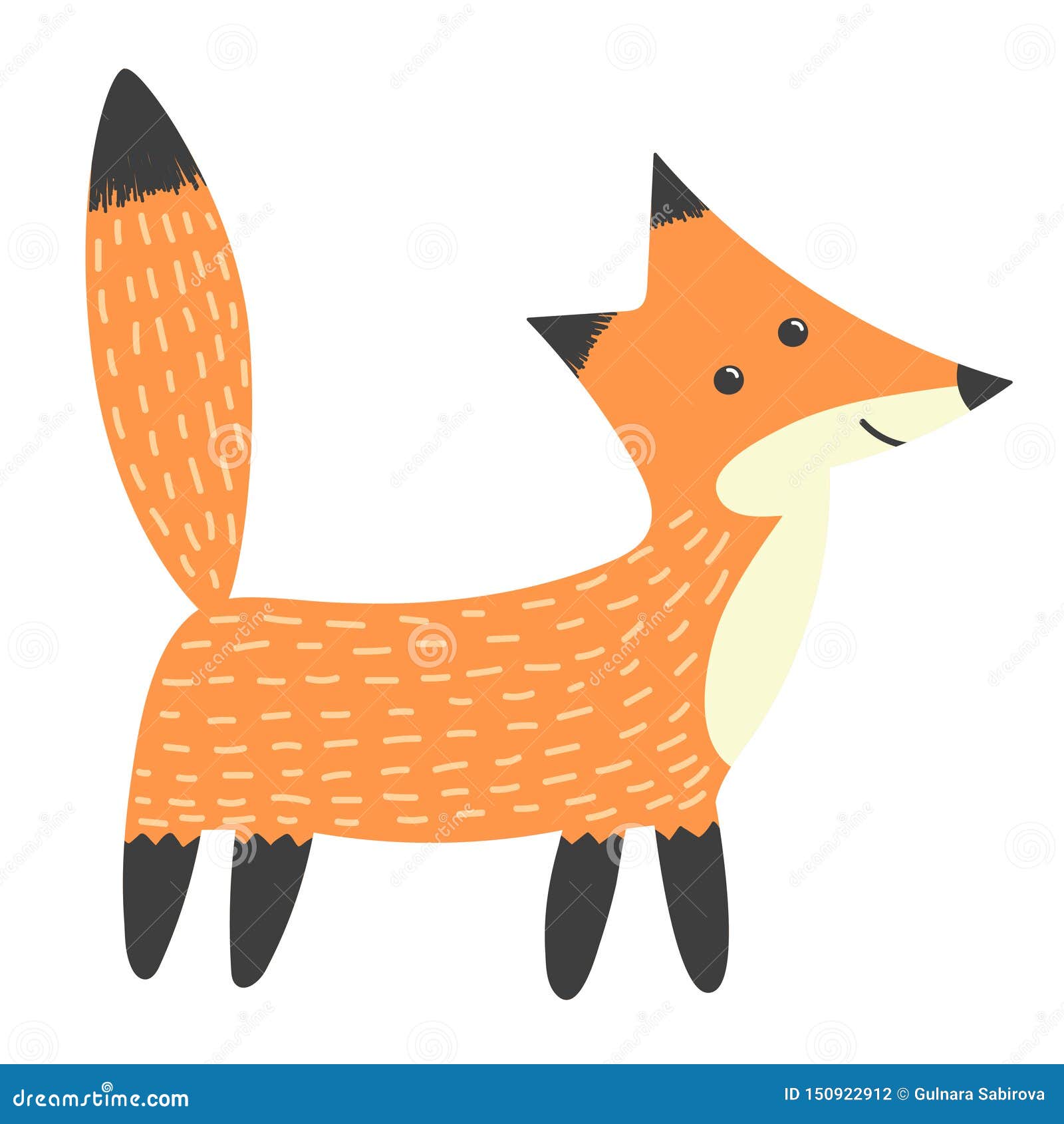 Raposa Inteligente Elemento Isolado Ilustração do Vetor - Ilustração de ...