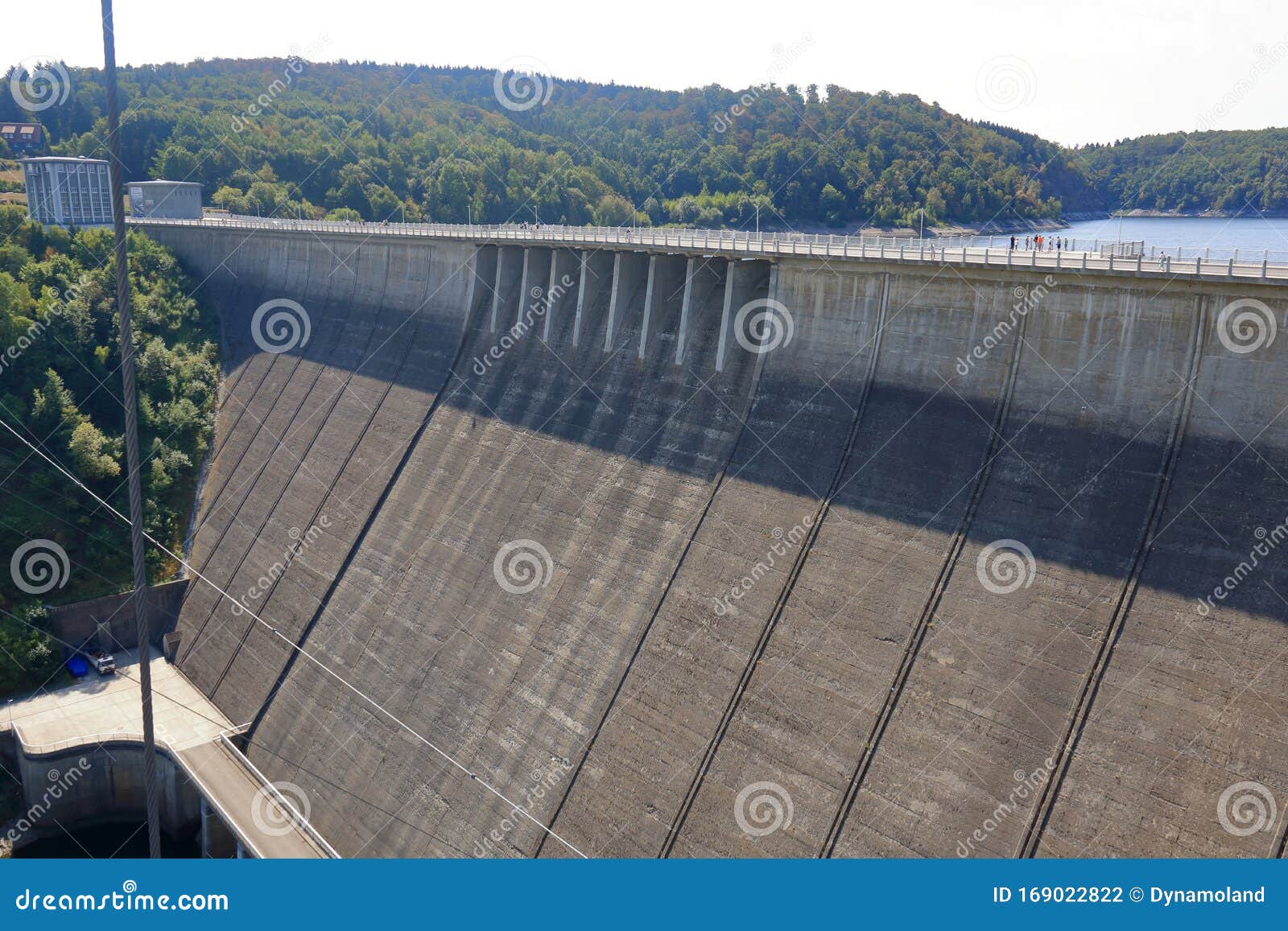 Rappbode Dam and Reservoir in Germany Stock Photo - Image of beautiful ...