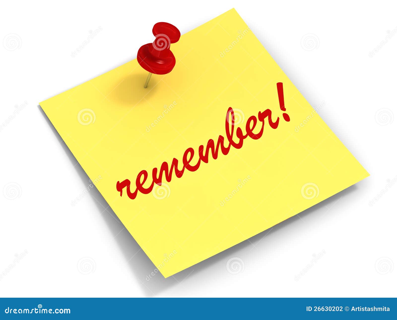 Rappelez la note illustration stock. Illustration du rappel - 26630202