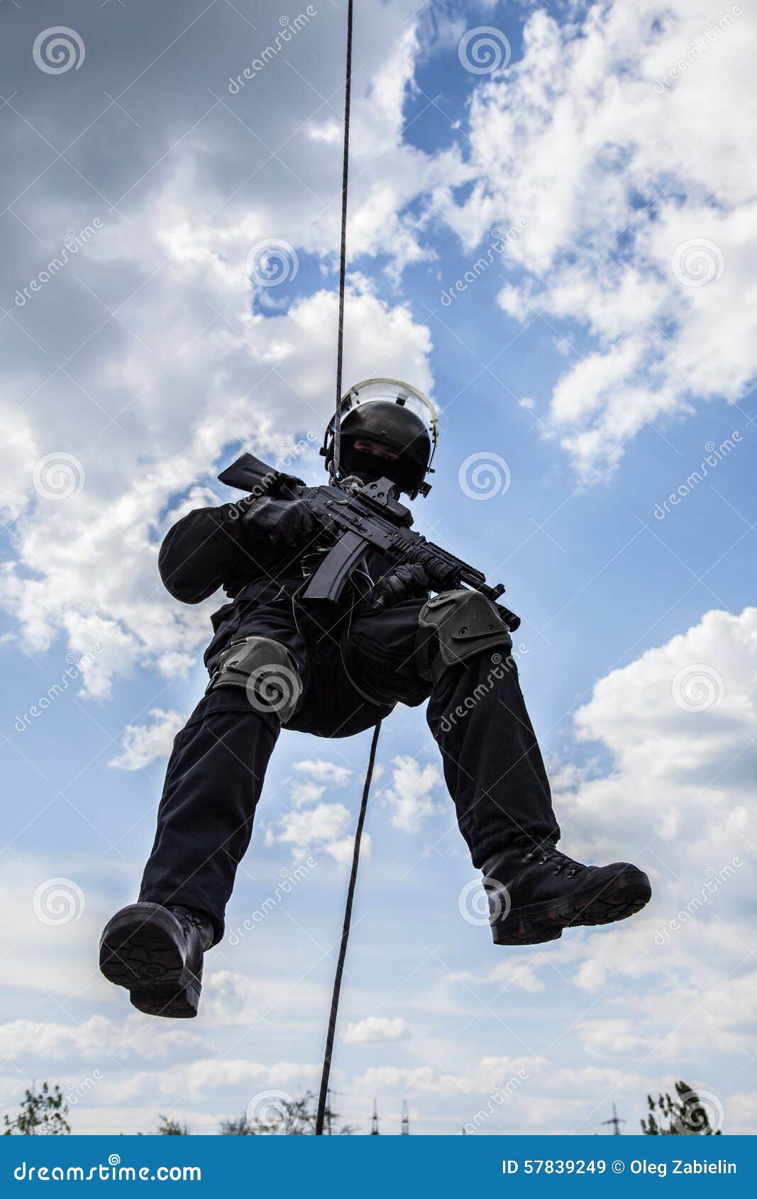 Rappeling assault stock image. Image of forces, nato - 57839249