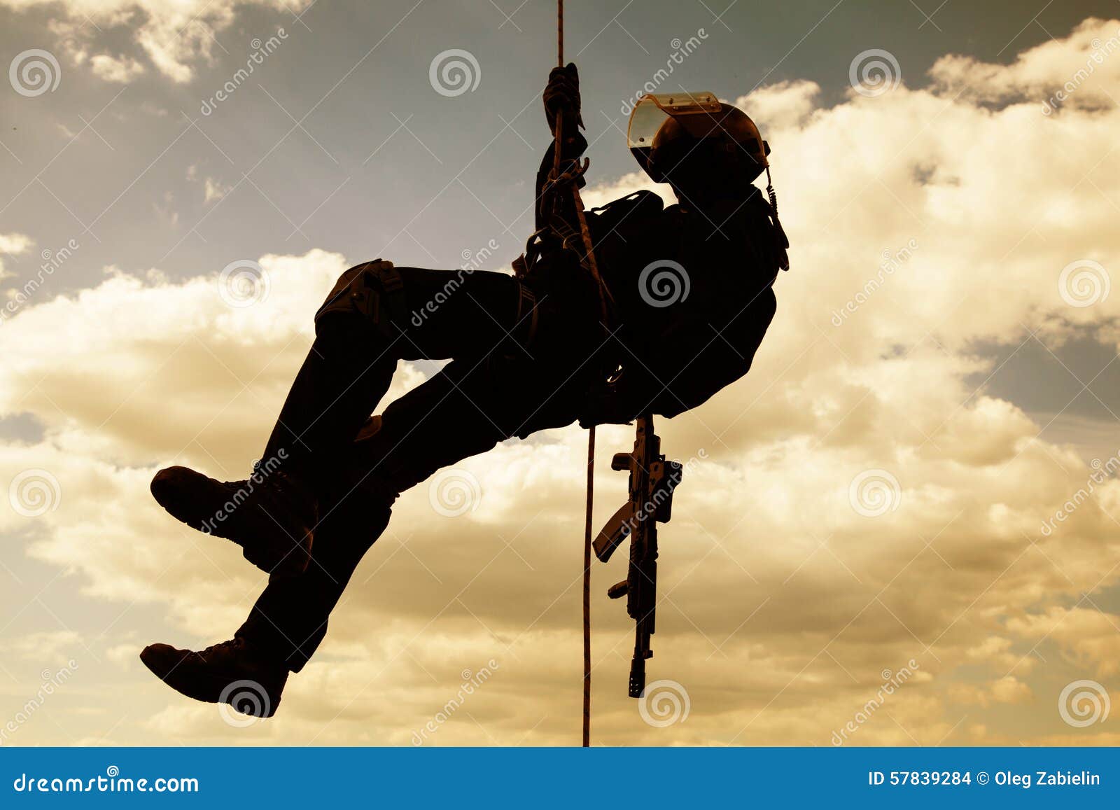 Rappeling assault stock photo. Image of infantry, army - 57839284
