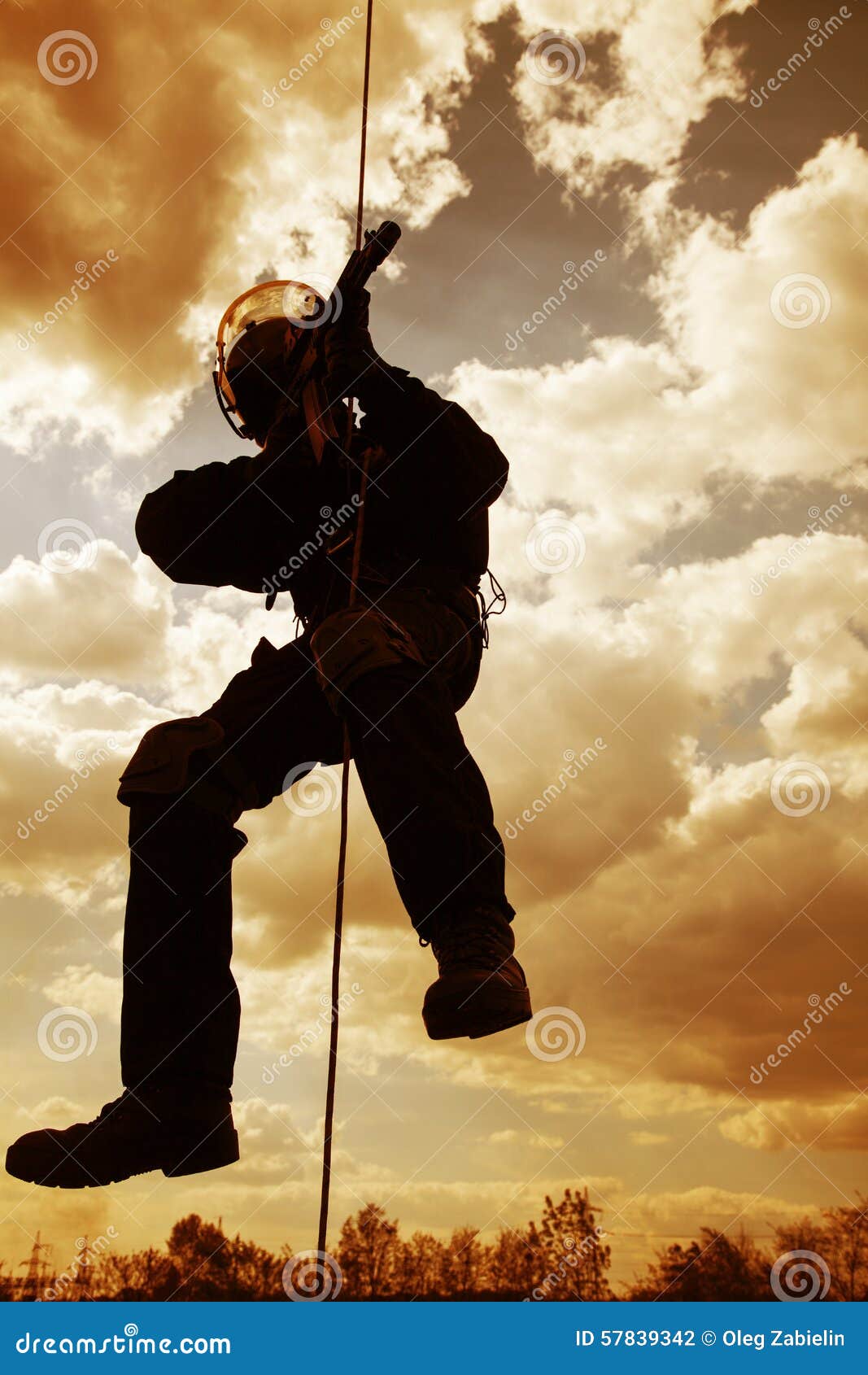 Rappeling assault stock photo. Image of commando, fries - 57839342