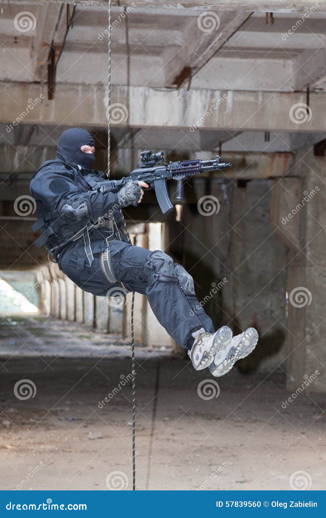 Rappeling assault stock photo. Image of operations, nato - 57839560