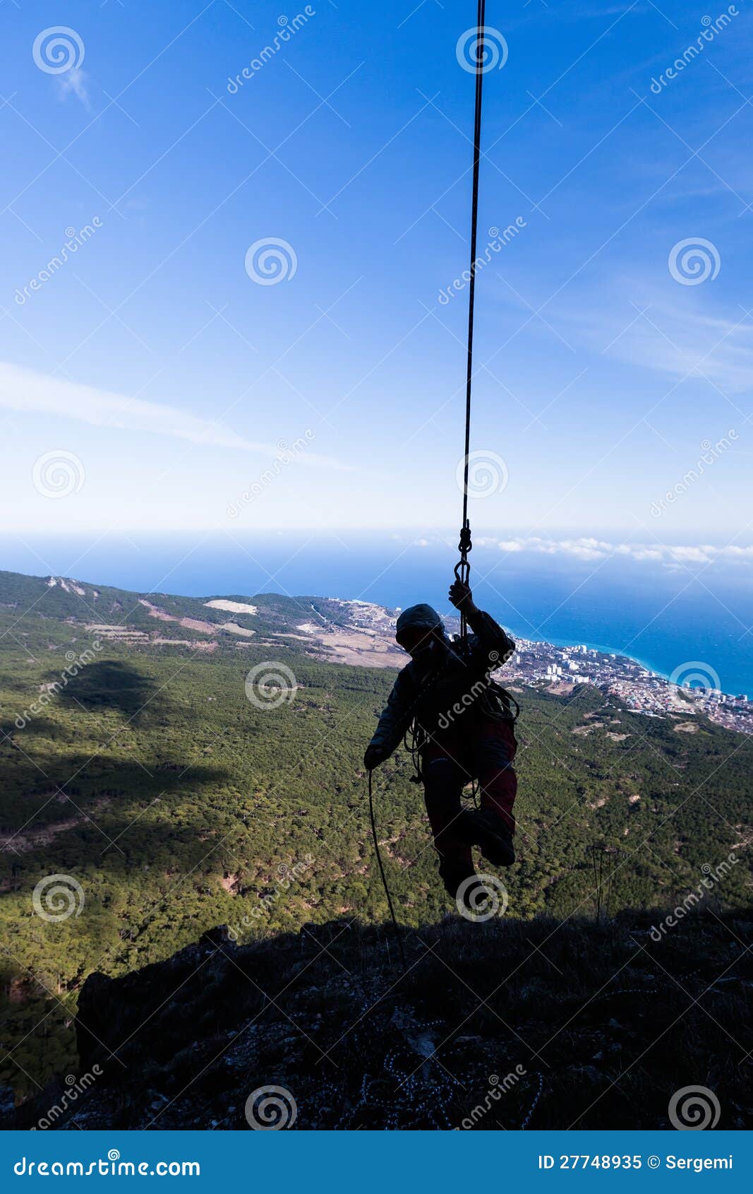 Rappelling stock image. Image of achievement, effort - 27748935