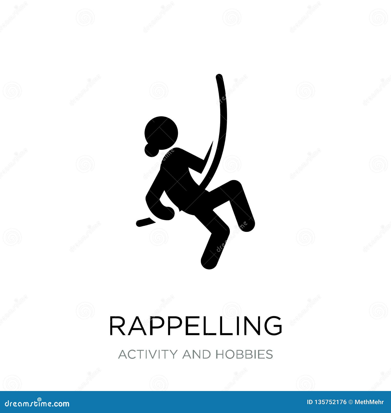 Rappelling Icon. Trendy Modern Flat Linear Vector Rappelling Icon On ...