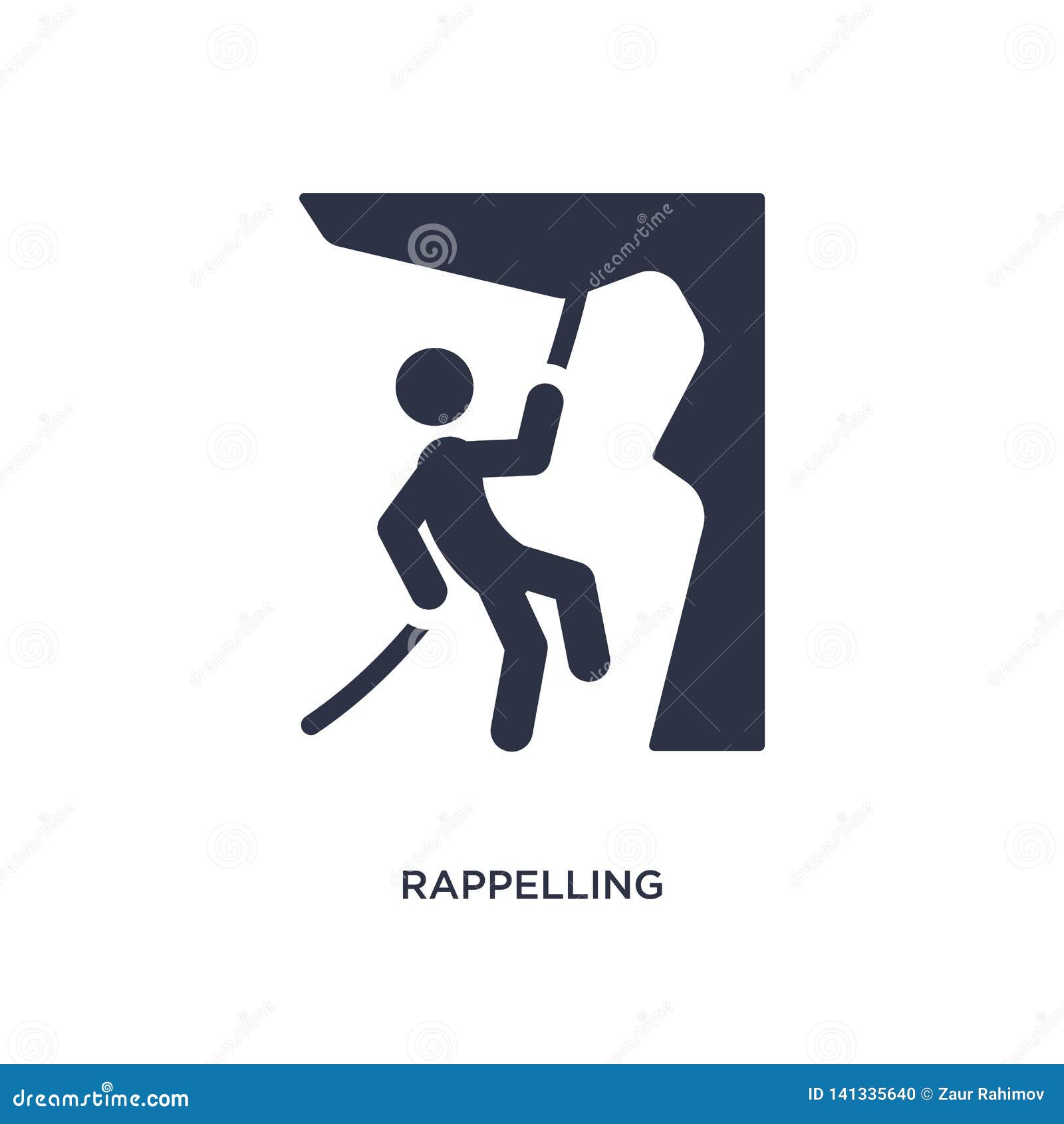Rappelling Icon. Trendy Modern Flat Linear Vector Rappelling Icon On ...