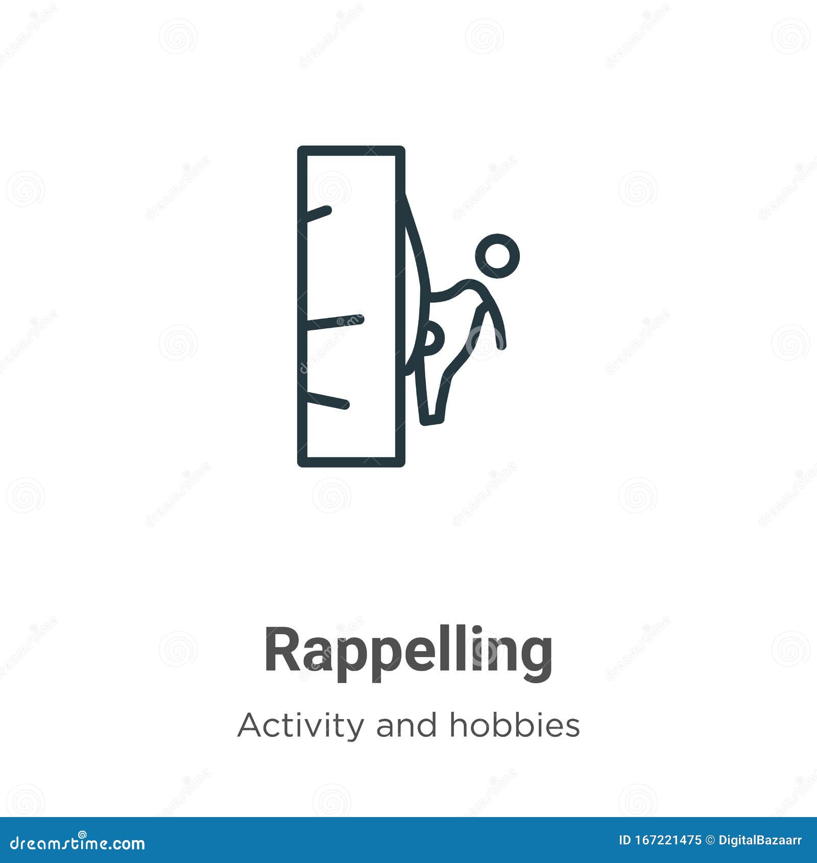 Rappelling Icon. Trendy Rappelling Logo Concept On White Background ...