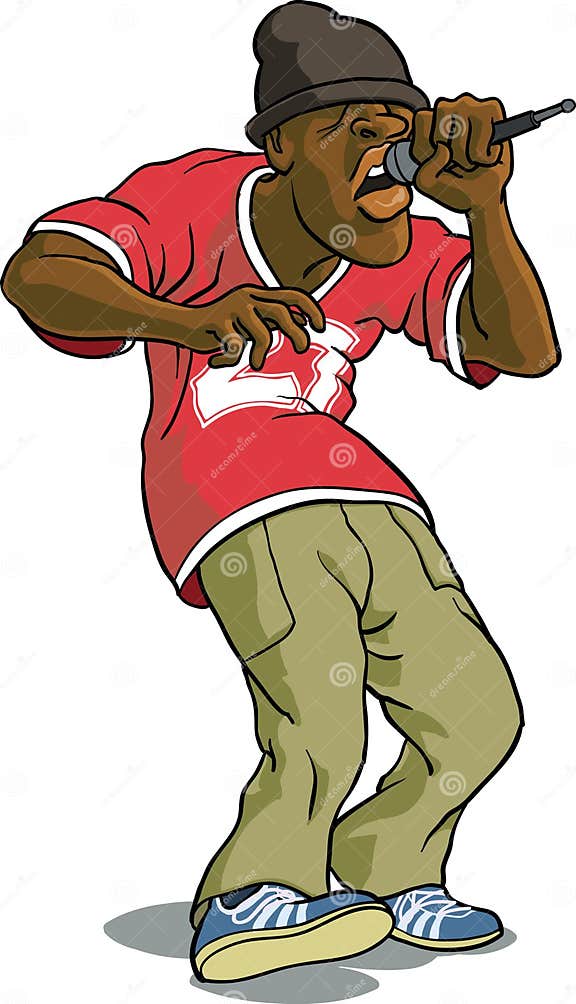 Rapper stock vector. Illustration of cartoon, people - 18893030
