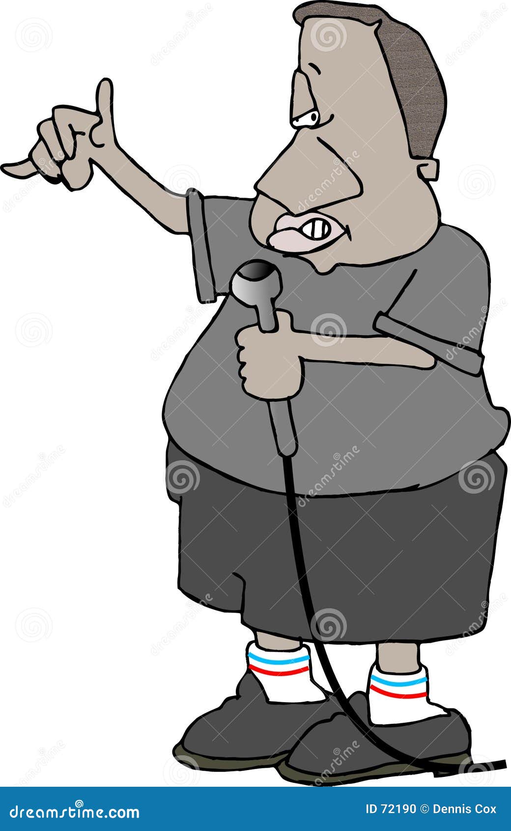 Rapper stock illustration. Illustration of singing, funny - 72190