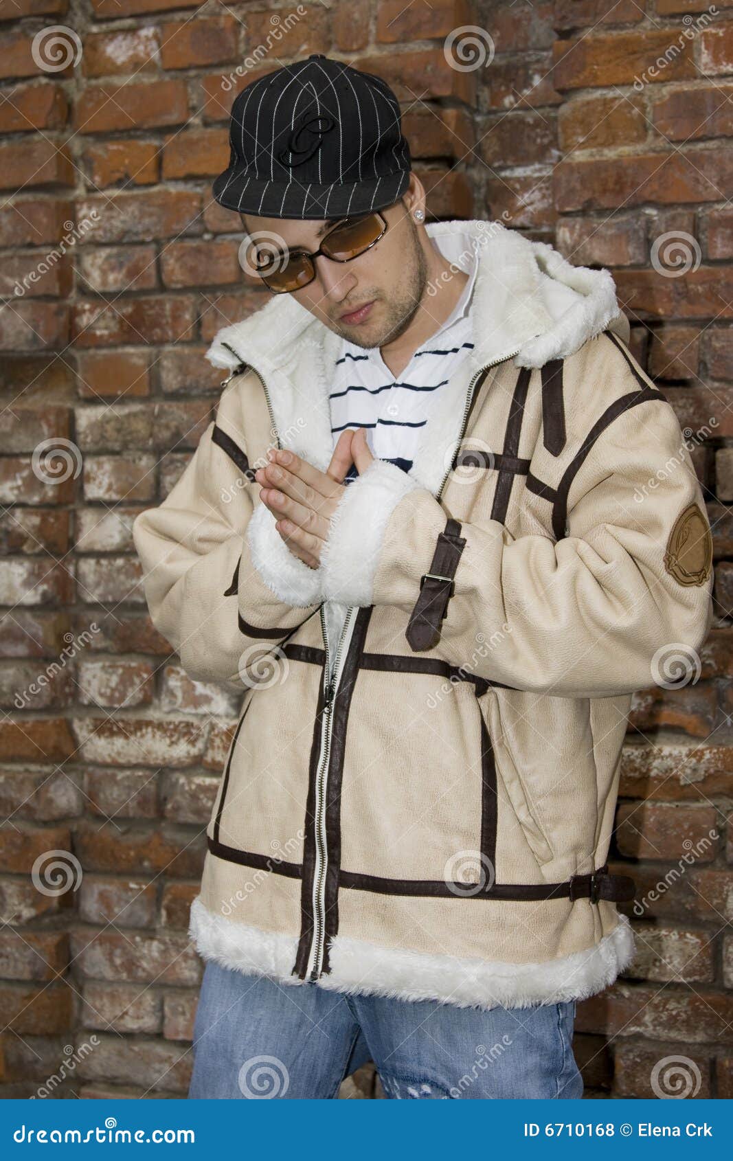 Rapper boy stock photo. Image of fashion, black, leather - 6710168