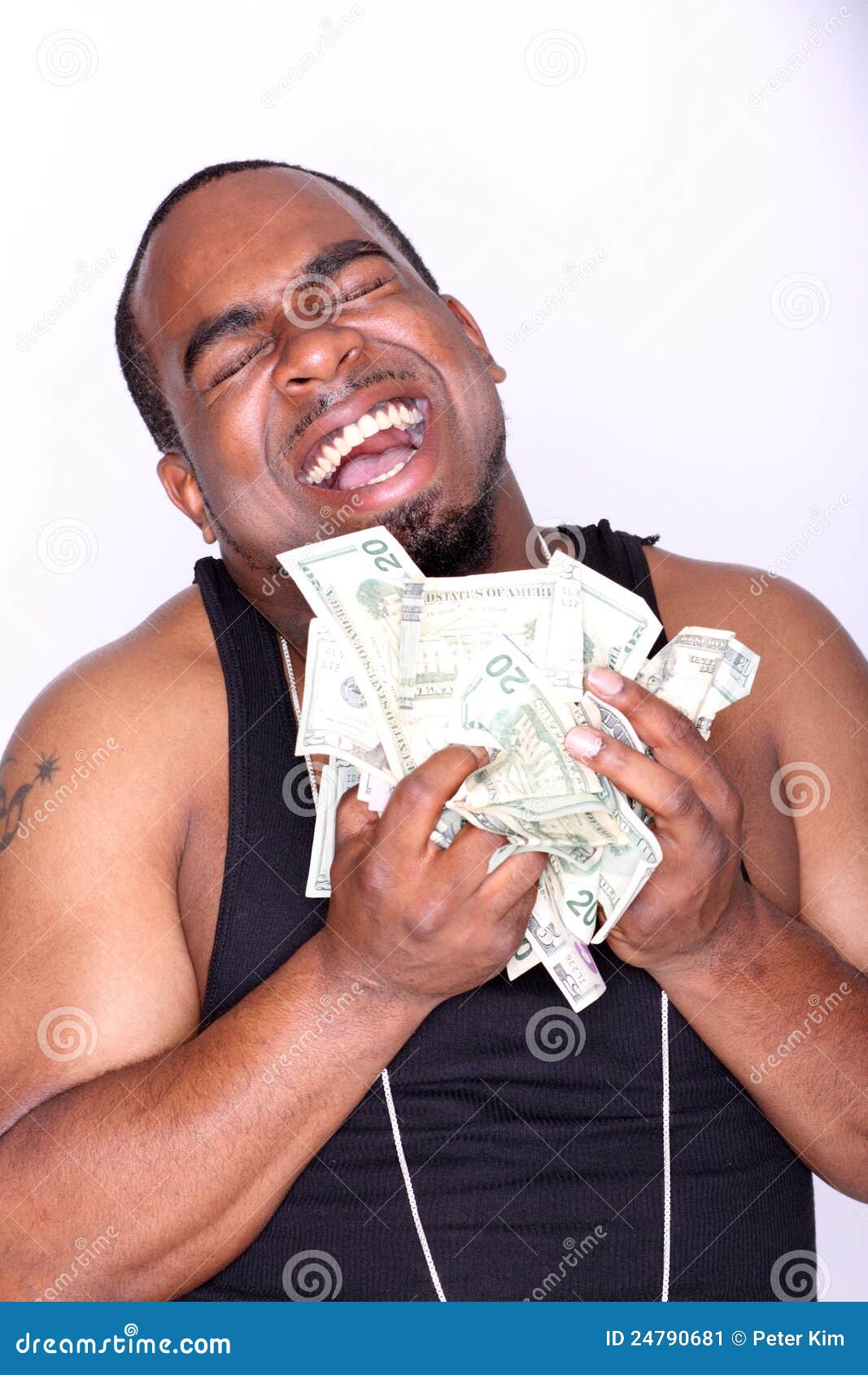 Rapper With Cash Stock Image - Image: 24790681