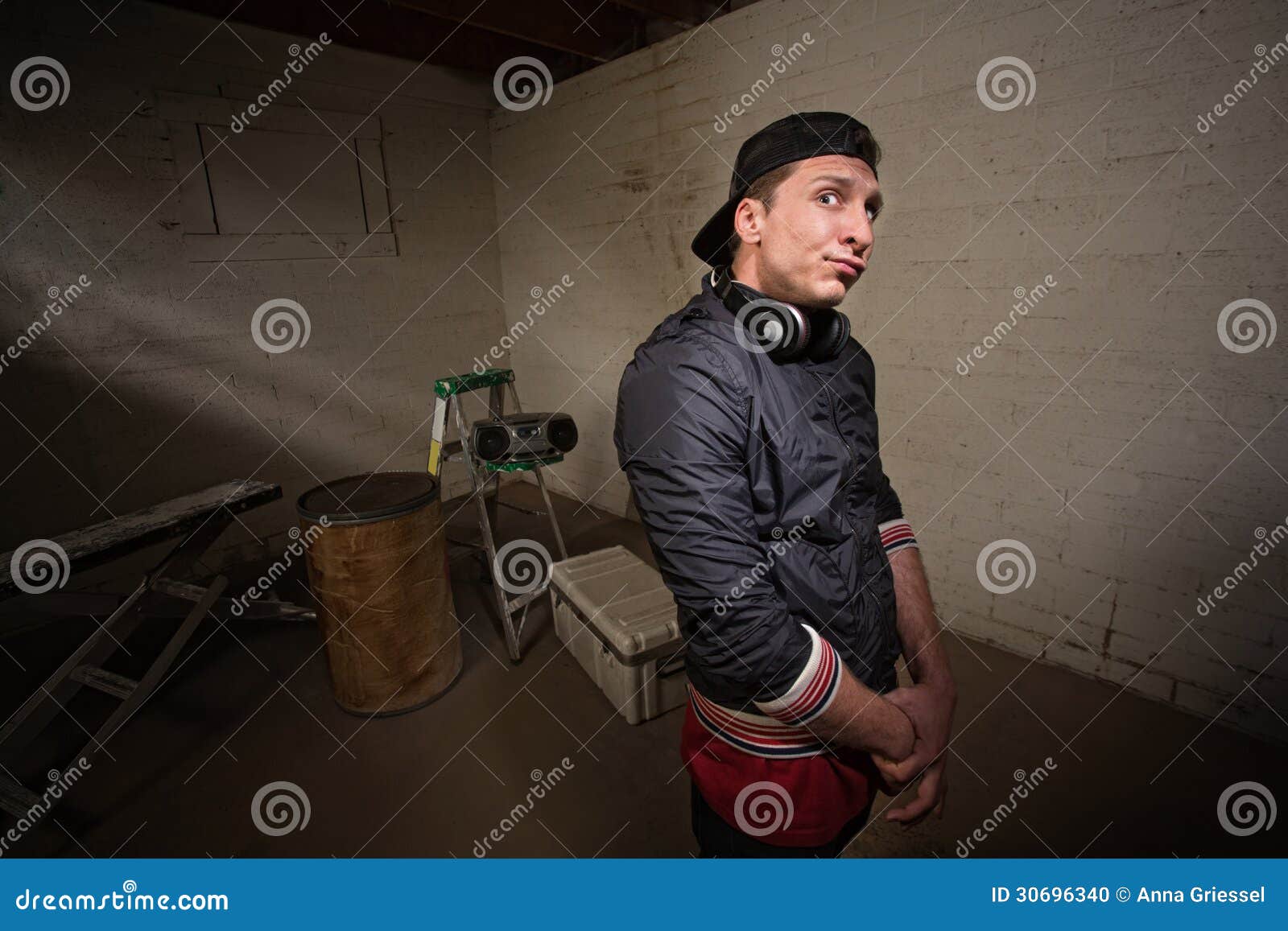 Rapper with Folded Arms stock photo. Image of stepladder - 30696340
