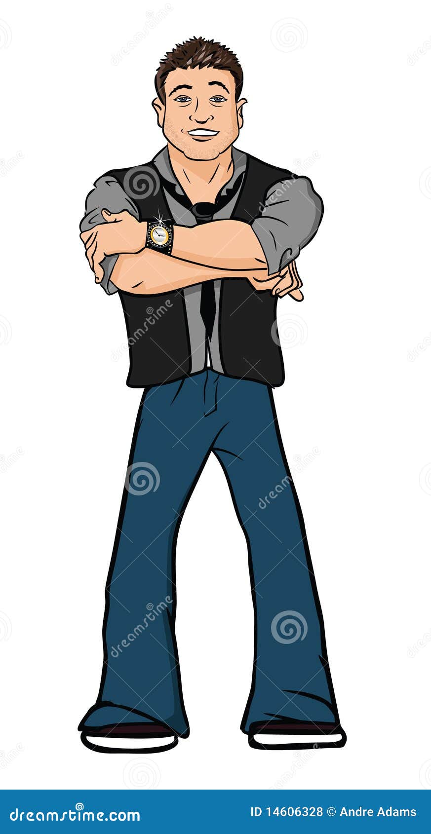 Rapper gangster stock vector. Illustration of side, jeans - 14606328