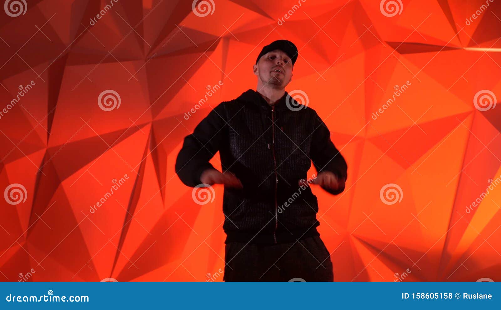 Rapper Guy Rap in Front of the Camera Stock Footage - Video of male ...