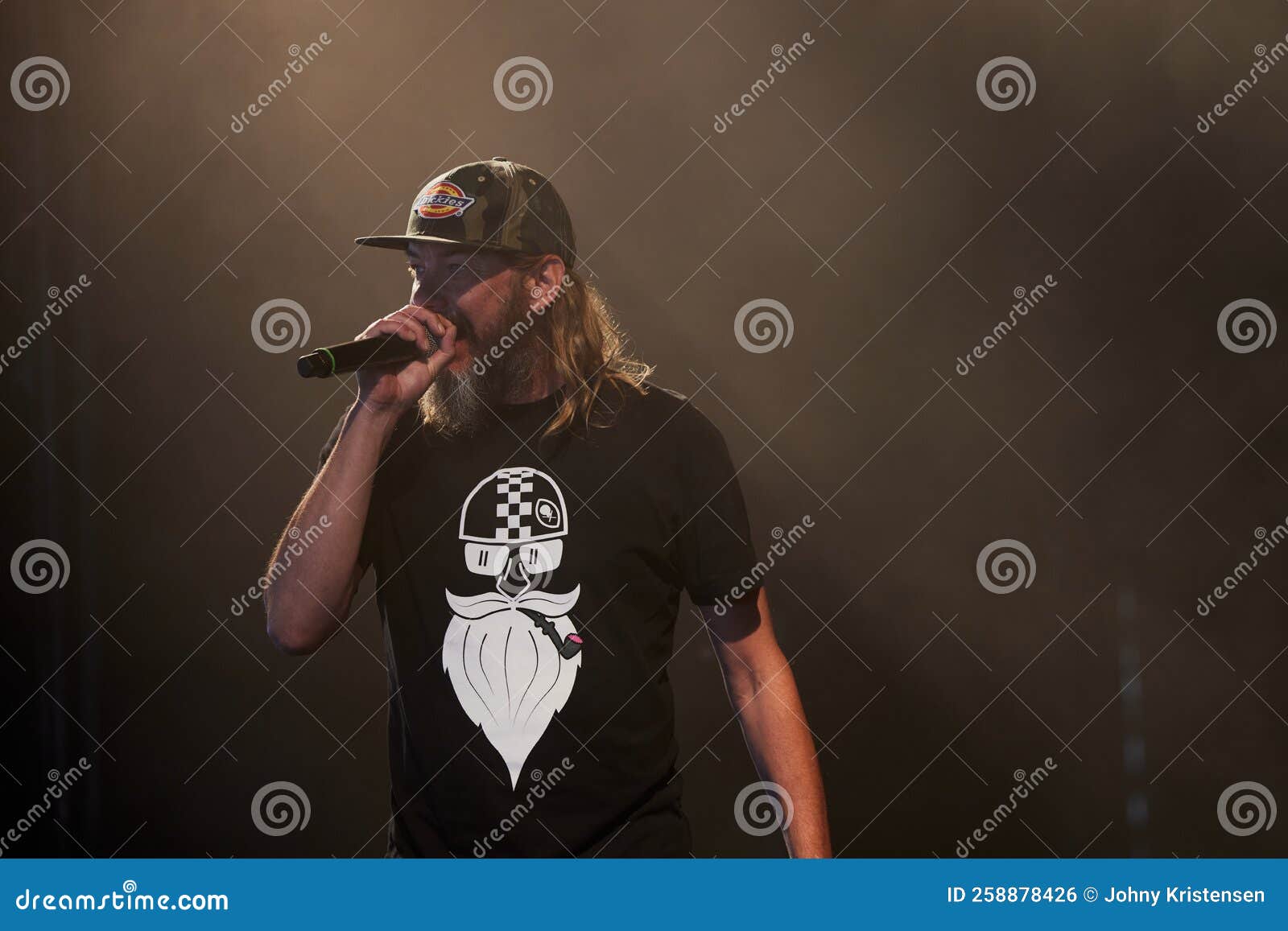 Rapper Jonny Hefty at Nibe Festival Editorial Photo - Image of crowd ...