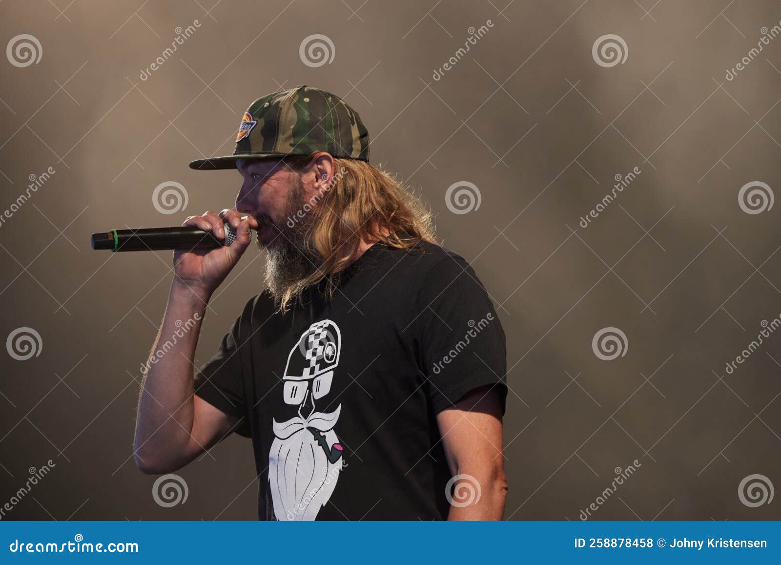 Rapper Jonny Hefty at Nibe Festival Editorial Stock Photo - Image of ...
