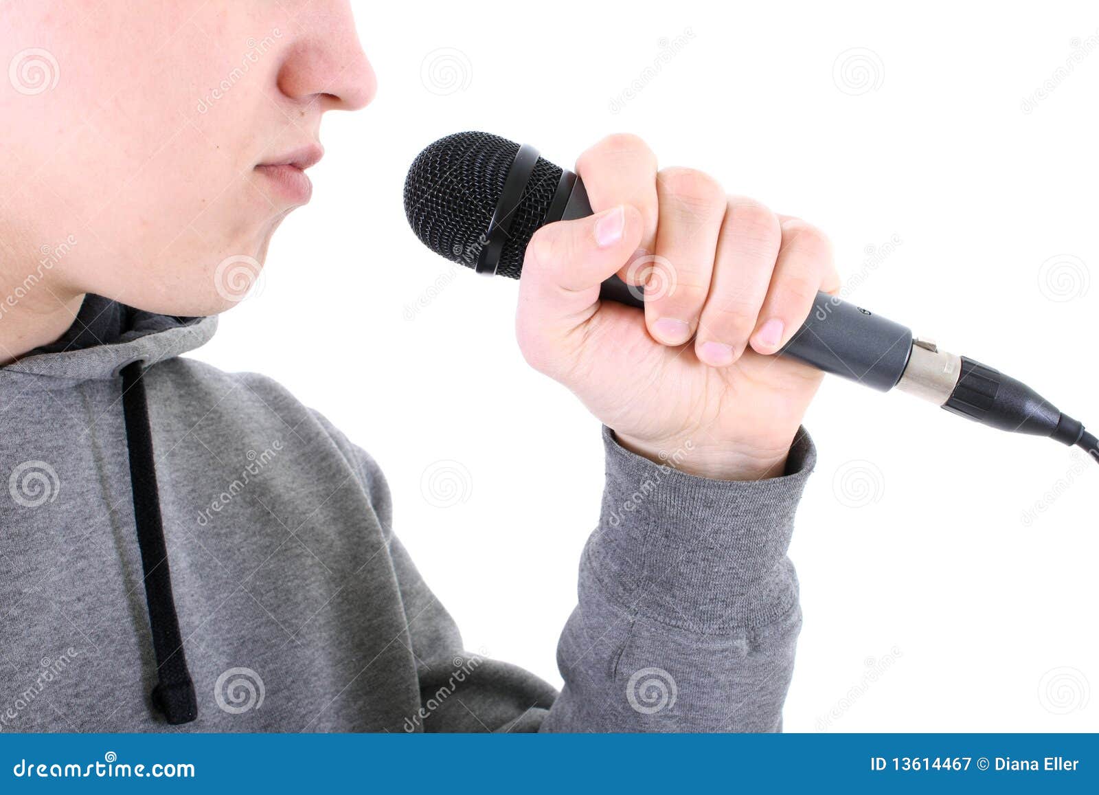 Rapper with microphone stock image. Image of microphone - 13614467
