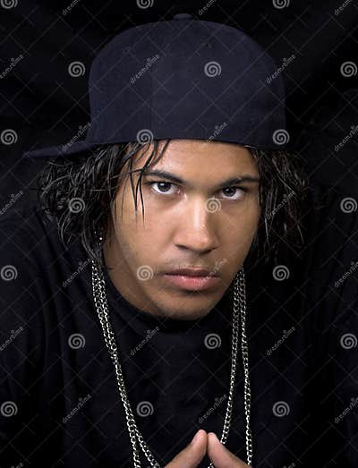 Rapper portrait stock image. Image of american, necklace - 1331045
