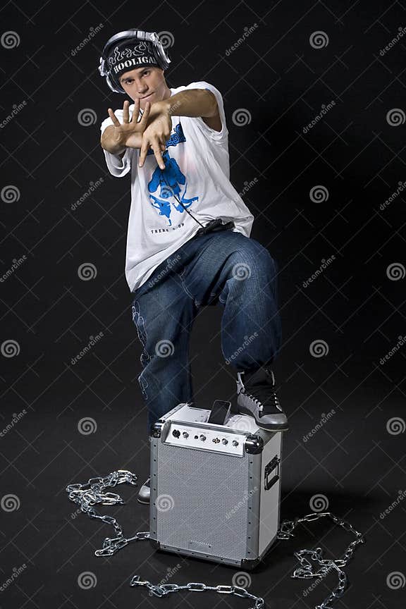 Rapper posture stock image. Image of isolated, electronic - 10226663