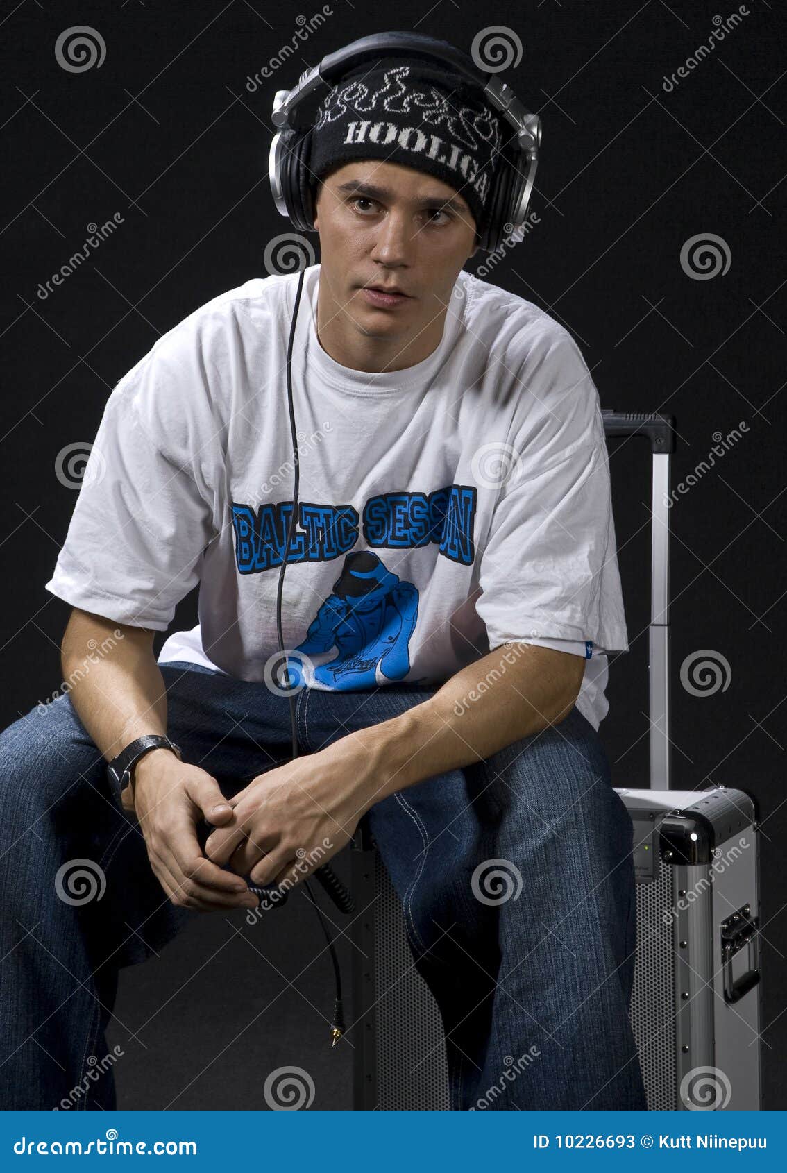 Rapper sitting stock image. Image of isolated, tough - 10226693