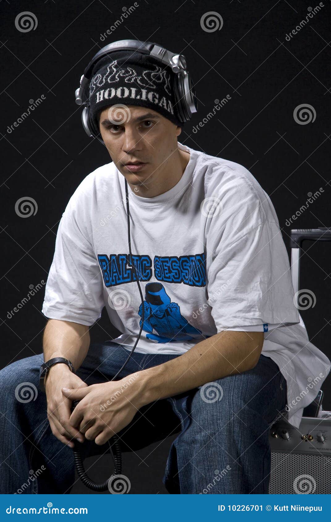 Rapper sitting stock image. Image of sitting, audio, professional ...