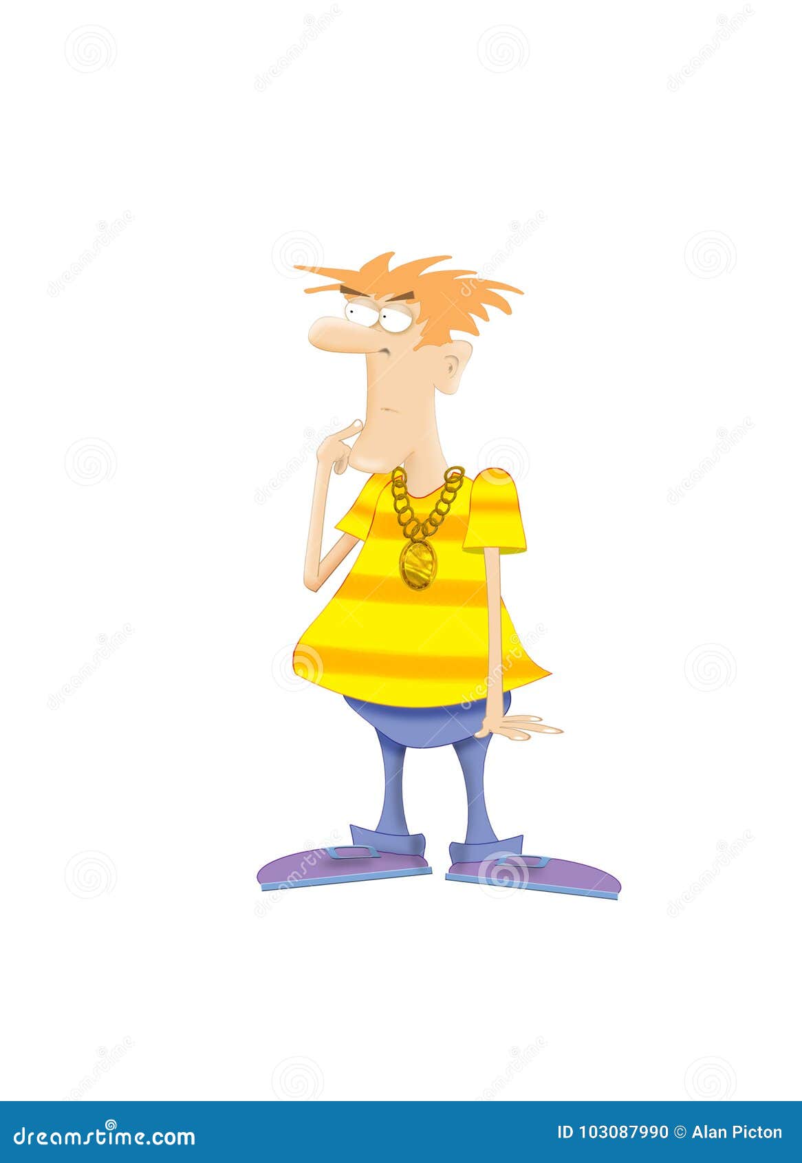 Rapper type character stock illustration. Illustration of character ...