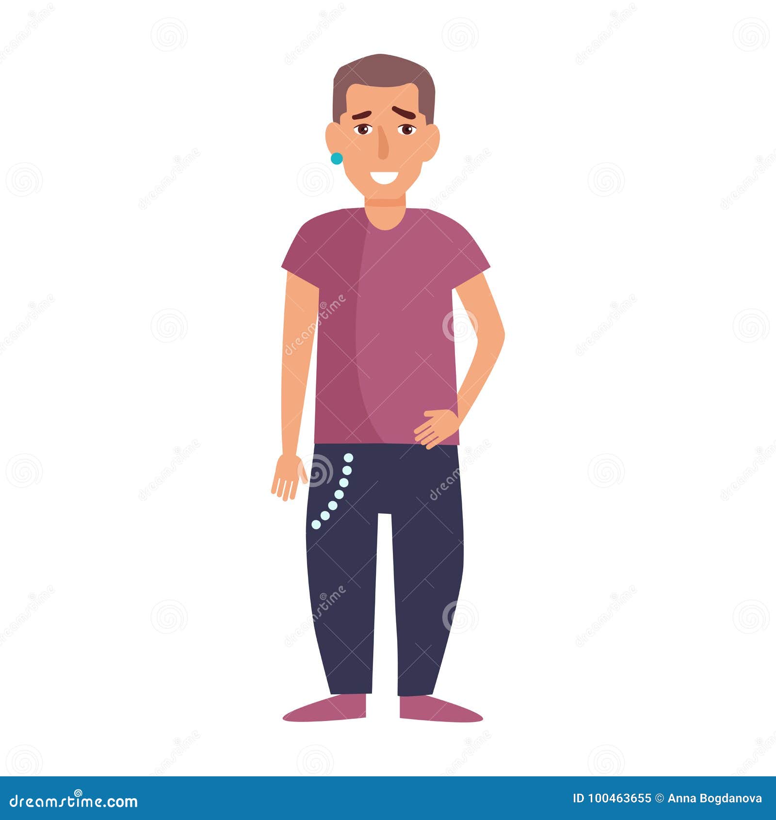 Rapper. Vector. Cartoon stock vector. Illustration of musician - 100463655