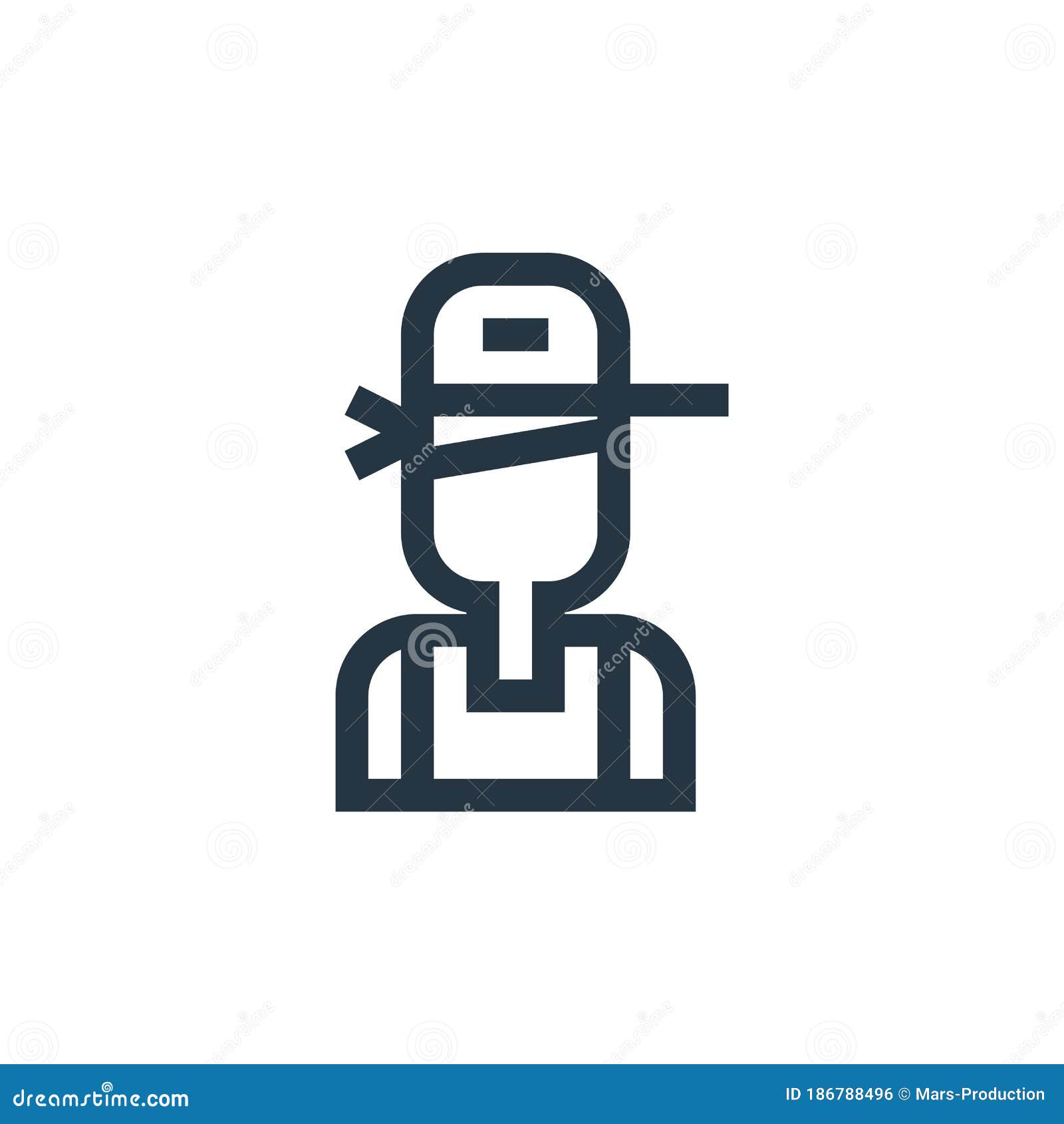 Rapper Vector Icon. Rapper Editable Stroke. Rapper Linear Symbol for ...