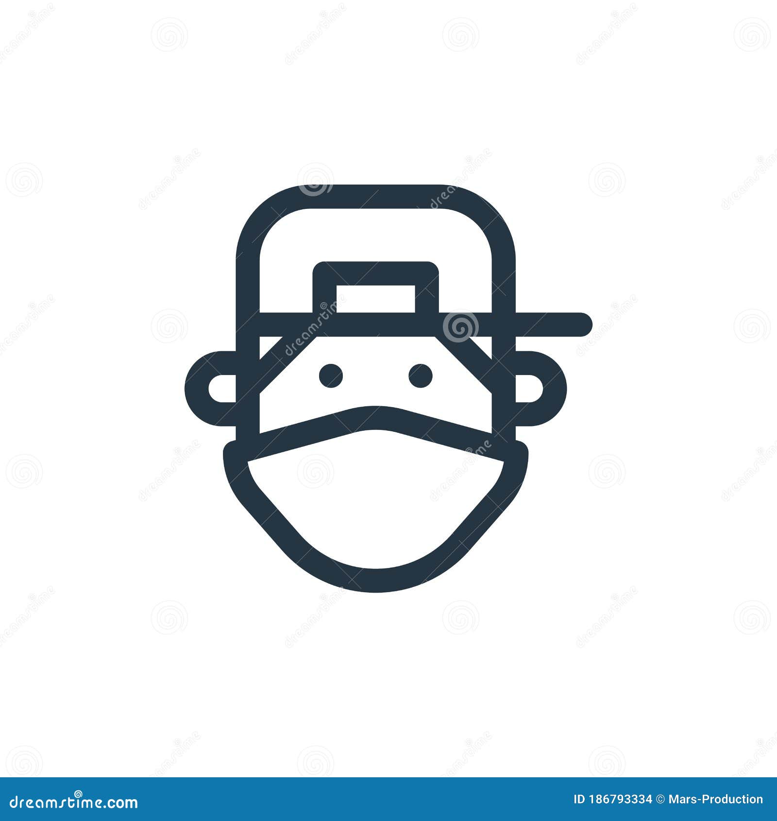 Rapper Vector Icon. Rapper Editable Stroke. Rapper Linear Symbol for ...
