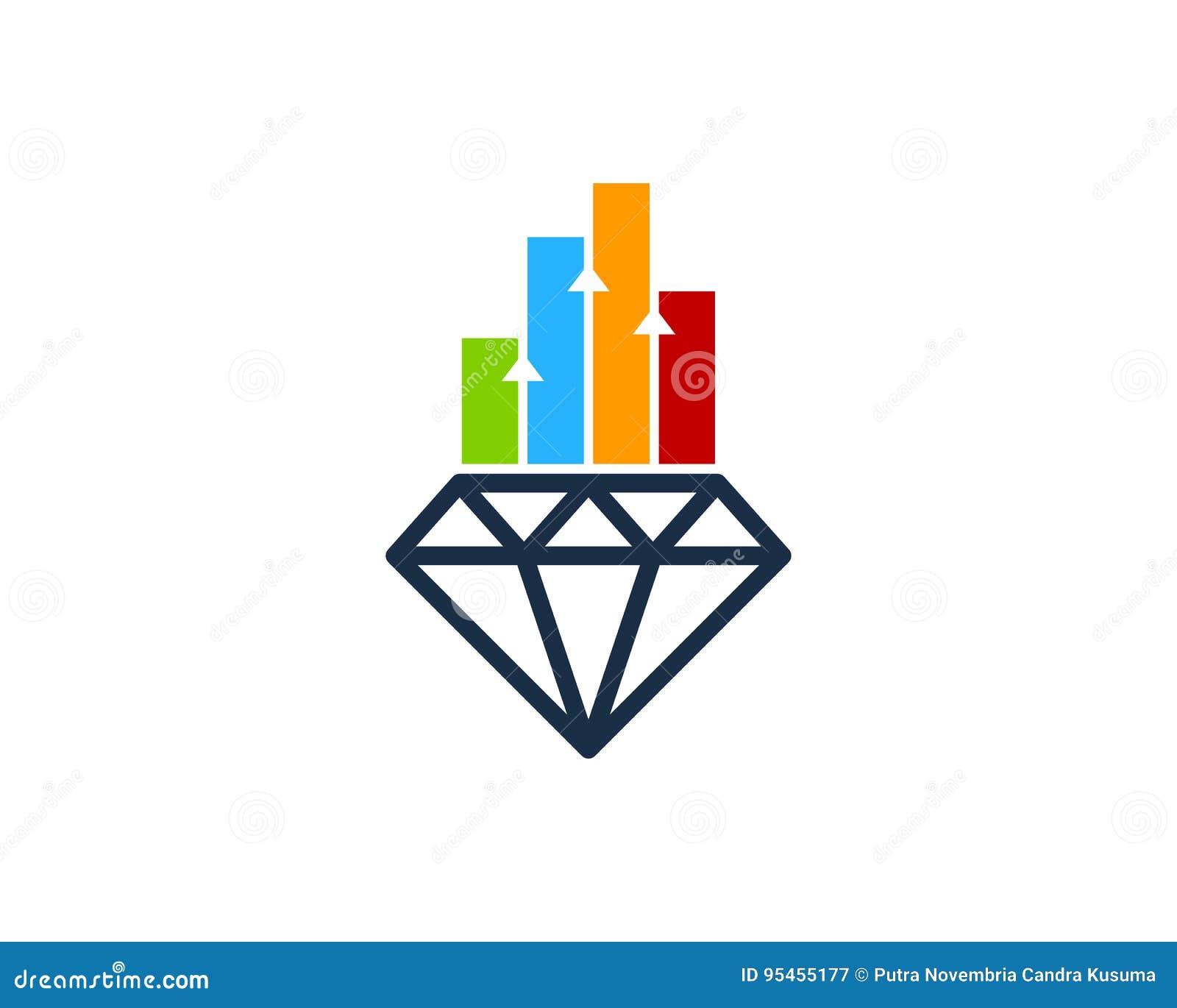Rapport Diamond Icon Logo Design Element De Stat Illustration de ...