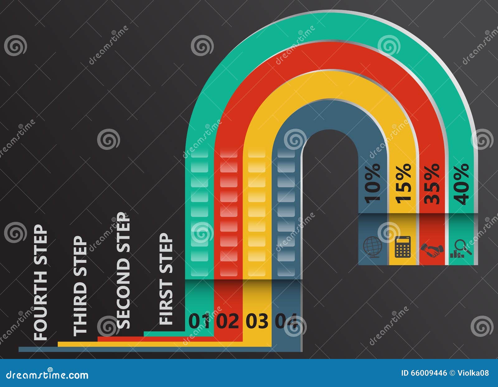 Rapport Infographic Moderne De Chronologie Illustration Stock ...
