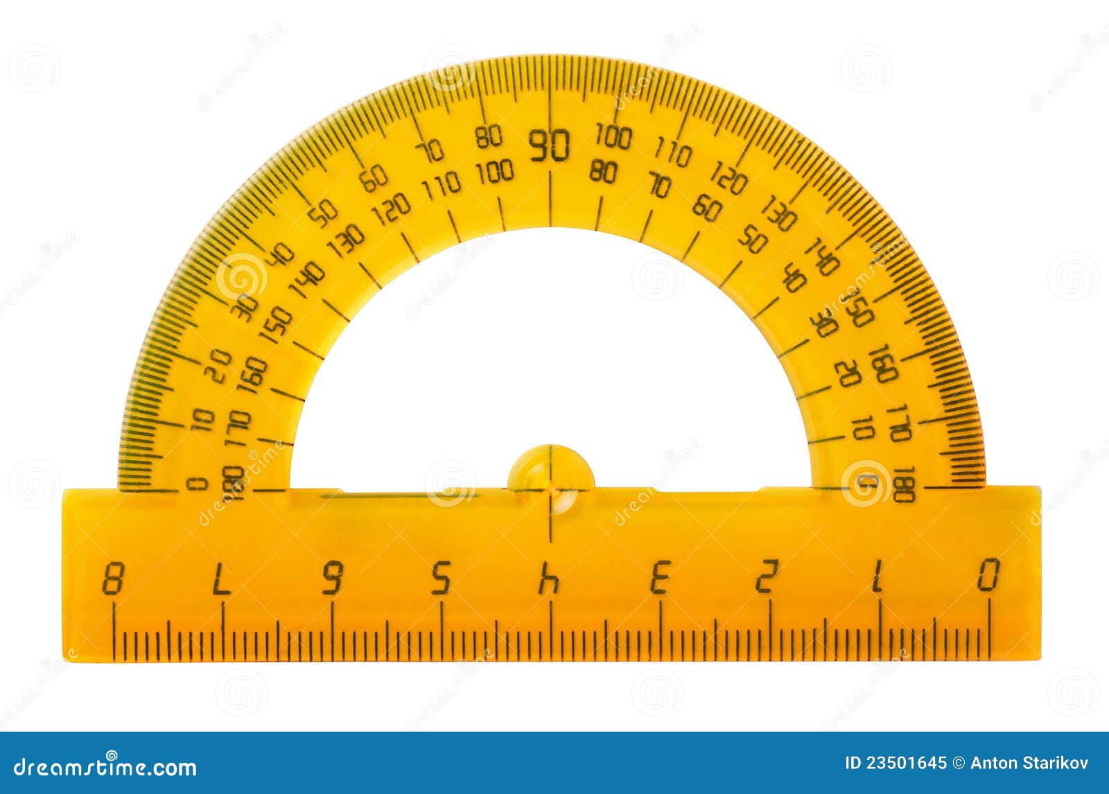 Rapporteur image stock. Image du instrument, millimètre - 23501645