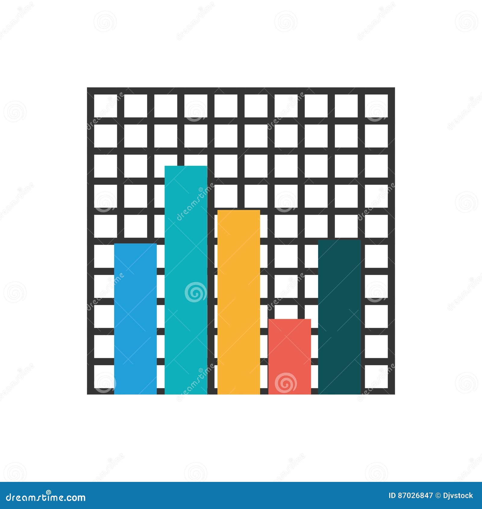 Rapporto Del Grafico Di Statistica Illustrazione di Stock ...