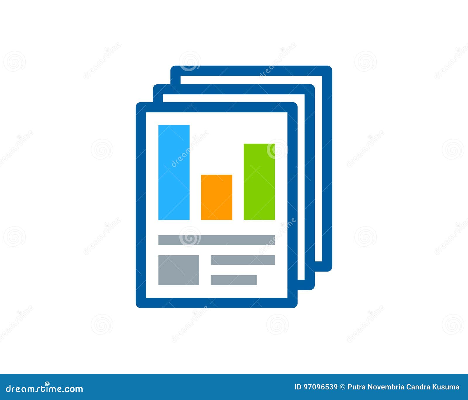 Rapportpictogram Logo Design Element Vector Illustratie - Illustration ...