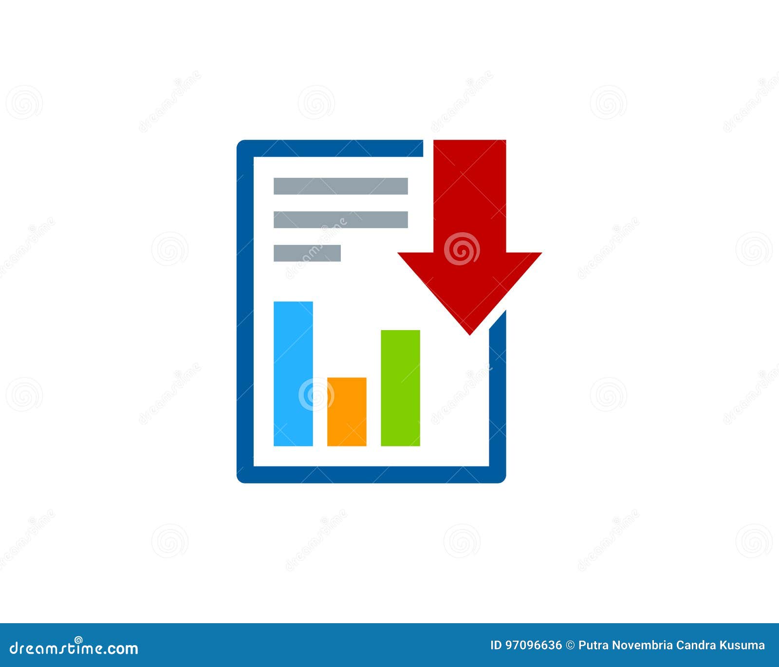 Rapportsymbol Logo Design Element Vektor Illustrationer - Illustration ...