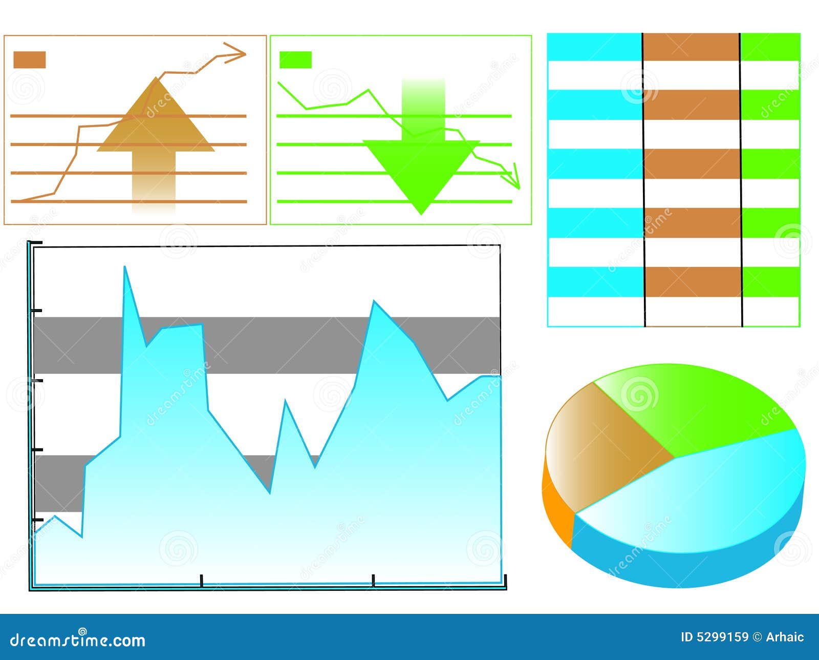 Rappresenta Graficamente La Statistica Illustrazione Vettoriale ...